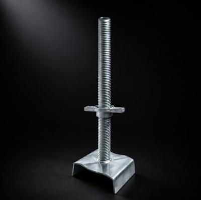 China Heavy Duty Steel Adjustable Scaffold Jack Base Plate With Construction Support for sale