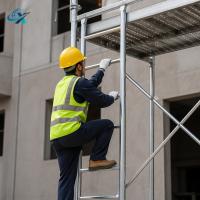 China Building Construction Galvanized H Frame Ladder Scaffold Set With Cross Brace for sale