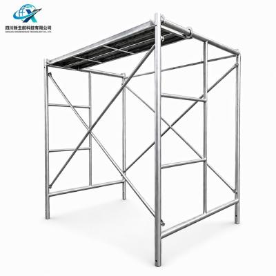 China Q235 Steel Anti Slip Scaffold Tower Walk Through Frame 1219x1700mm EN1065 Certified for sale