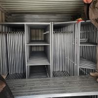 China Q235 Steel Anti Slip Scaffold Tower Walk Through Frame 1219x1700mm EN1065 Certified for sale