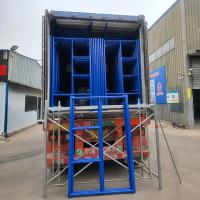 China Multi Color Painted Scaffold Tower Set 1219x1700mm With Locking Casters Deck for sale