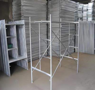 China HDG H Frame Walk Through Scaffold 1219x1700mm With Cross Brace EN1065 for sale