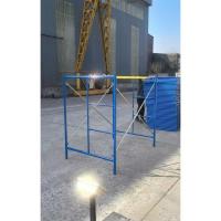 China Q235 Steel Walk Through Frame Scaffolding Tower With Anti Slip Deck Cross Brace for sale