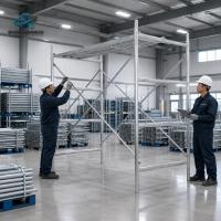 China Mobile Walk Through Frame Scaffolding Tower For Interior Maintenance Work for sale