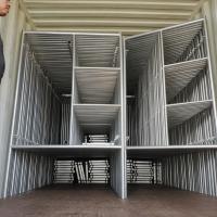 China Q235 Steel Walk Through Scaffolding Frame With Cross Braces / Work Platform for sale