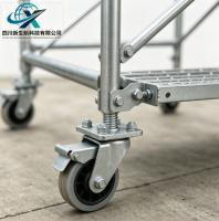 China Fixed Leg Frame Scaffold Tower Double Width / Single Width With Top Deck / Optional Caster Wheels for sale