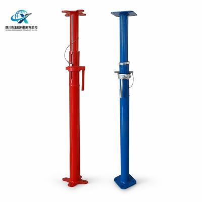 China HDG Galvanizing Telescopic Steel Prop Adjustable Shoring Jack OD48 EN1065 Formwork for sale