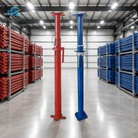 China HDG Galvanizing Telescopic Steel Prop Adjustable Shoring Jack OD48 EN1065 Formwork for sale