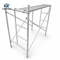 China High Strength Metal Frame Scaffolding Foldable Mobile Scaffold Tower With Top Platform / Side Braces for sale