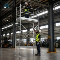 China Modular Frame Scaffolding With Platform Deck For Building Work for sale