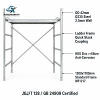 China Modular Frame Scaffolding With Platform Deck For Building Work for sale