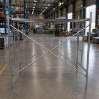 China Portable Walk Through Metal Scaffold Tower With Ladder Frame / Cross Bracing for sale