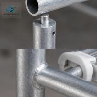 China Portable Walk Through Metal Scaffold Tower With Ladder Frame / Cross Bracing for sale