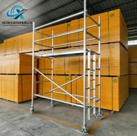 China Adjustable Steel Frame Scaffolding Tower With Caster Configuration 1 Year Warranty for sale