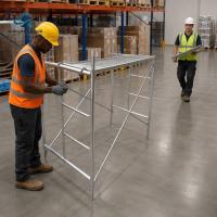 China Compact Walk Through Scaffolding Frame Foldable For Indoor Work Areas OEM for sale