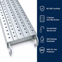 China OEM ODM HDG Scaffold Steel Plank Hook Type Perforated Platform Board Factory for sale
