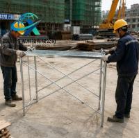 China Walk Through Metal Scaffolding Frame Easy Assembly With Stable Cross Braced Structure for sale