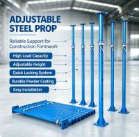 China 100% Recyclable Steel Heavy Duty Scaffolding Props Adjustable With Precision Leveling Adjust for sale