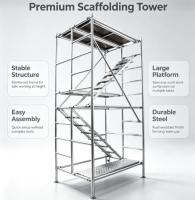 China Castered Walk Through Scaffolding Frame Tower For Repair / Installation for sale