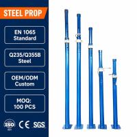 China Q355B Adjustable Heavy Duty Steel Shoring Prop OEM Flat Plate EN 1065 BS 4074 for sale