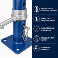 China Q355B Adjustable Heavy Duty Steel Shoring Prop OEM Flat Plate EN 1065 BS 4074 for sale