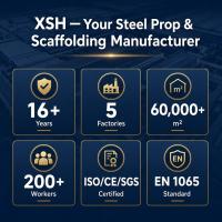 China Q355B Adjustable Heavy Duty Steel Shoring Prop OEM Flat Plate EN 1065 BS 4074 for sale