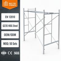 China Steel Frame Scaffolding Tower 6FT Height With Open Work Platform Design for sale