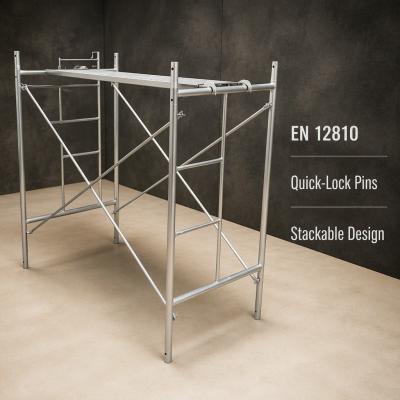 China Steel Frame Scaffolding Tower 6FT Height With Open Work Platform Design for sale