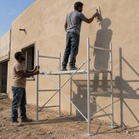 China Walk Through Steel Tubular Scaffolding Frame For Construction Access for sale