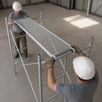 China Walk Through Steel Tubular Scaffolding Frame For Construction Access for sale