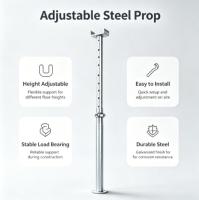 China Heavy Duty Q235 Steel Shoring Prop Corrosion Resistant With U Head for sale