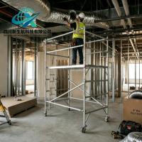 China Adjustable Tubular Portal Scaffolding Frame With Mobile Work Platform Option for sale
