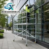 China Adjustable Tubular Portal Scaffolding Frame With Mobile Work Platform Option for sale