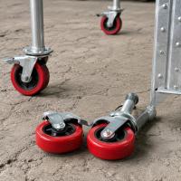 China Adjustable Tubular Portal Scaffolding Frame With Mobile Work Platform Option for sale