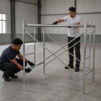 China Portable Walk Through Scaffolding Frame Tower For Painting / Maintenance for sale