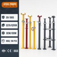 China Hot Dip Galvanized Heavy Duty Adjustable U Head Prop For Bridge Tunnel Construction for sale