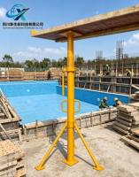 China Galvanized Steel Shoring Prop , Telescopic Adjustable Post Jack Support for sale