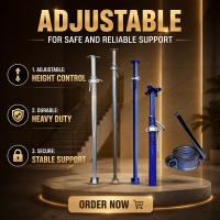 China Telescopic Acrow Adjustable Shoring Post Square Clover 4H For Building Formwork for sale