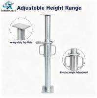China Custom Steel Prop Telescopic Acrow Shoring Post Square Clover 4H for Building Formwork for sale
