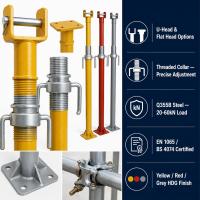 China Industrial Steel Shoring Prop , Heavy Duty Construction Post Jacks for sale
