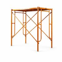 China Galvanized Steel Frame Scaffolding Set with Integrated Ladder and Grate Platform for Construction for sale