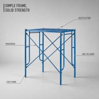 China Steel Frame Scaffolding System With Built In Ladder And Grate Platform for sale