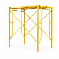 China Portable Frame Scaffolding with Built In Ladder Grid Platform and Hot-dip Galvanized Finish for sale