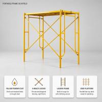 China Portable Frame Scaffolding with Built In Ladder Grid Platform and Hot-dip Galvanized Finish for sale