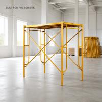 China Portable Frame Scaffolding with Built In Ladder Grid Platform and Hot-dip Galvanized Finish for sale