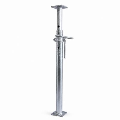 China Galvanized Adjustable Telescopic Steel Prop with Threaded Adjustment System and 20KN-30KN Load Rating for Concrete Formwork for sale