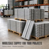 China Anti Slip Hot-dip Galvanized Scaffolding Plank with Ribbed Safety Edges Construction Walking Board for sale