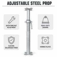 China Galvanized Adjustable Steel Shoring Prop with High Corrosion Resistance and Secure Hook Locking System for Construction Support for sale