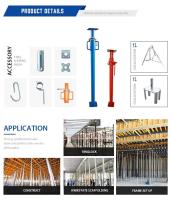 China Adjustable Telescopic Scaffolding Steel Prop with 20KN and 30KN Load Rating, Hot-dip Galvanized, EN 12811 / BS 1139 Standard for sale