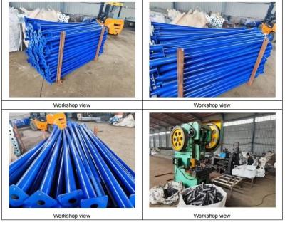 China Hot-dip galvanized adjustable steel scaffolding prop with telescopic height adjustment and high load capacity for construction shoring support for sale
